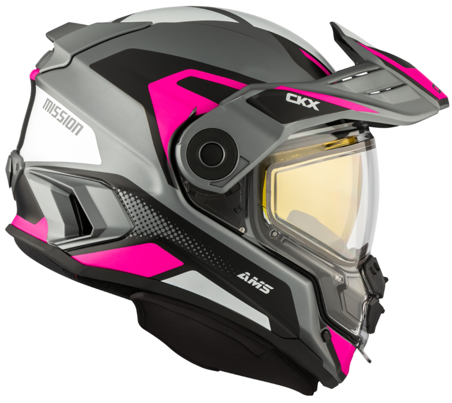 CKX MISSION AMS OPTIC Pink Helmet with Electric Shield - Snow City